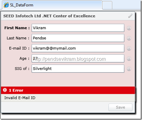 Explore .NET with Vikram Pendse: Silverlight 3 : DataForm control features – Part 3